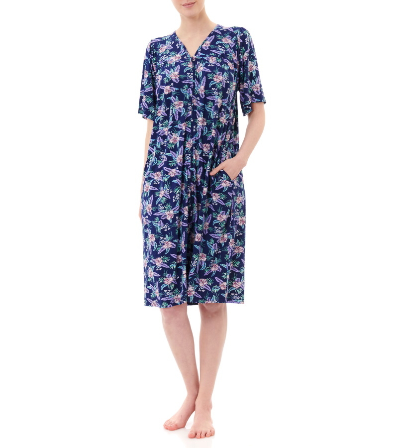 Givoni Zip Front Brunchcoat - Womens Sleepwear | Pajamas for Women ...