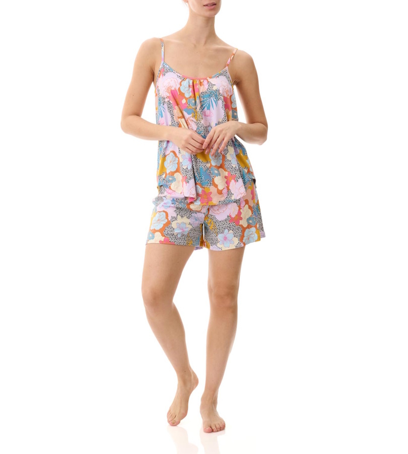 Givoni Multi Sleeveless PJ Set - Womens Sleepwear | Pajamas for Women ...